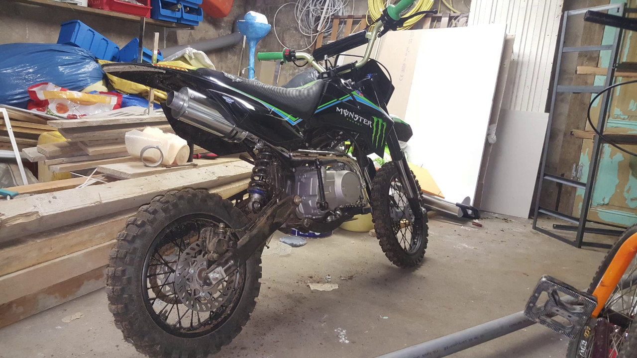 A minha primeira PIT BIKE... (PIT BIKE MX-125CC MONSTER - 2017) - YouTube