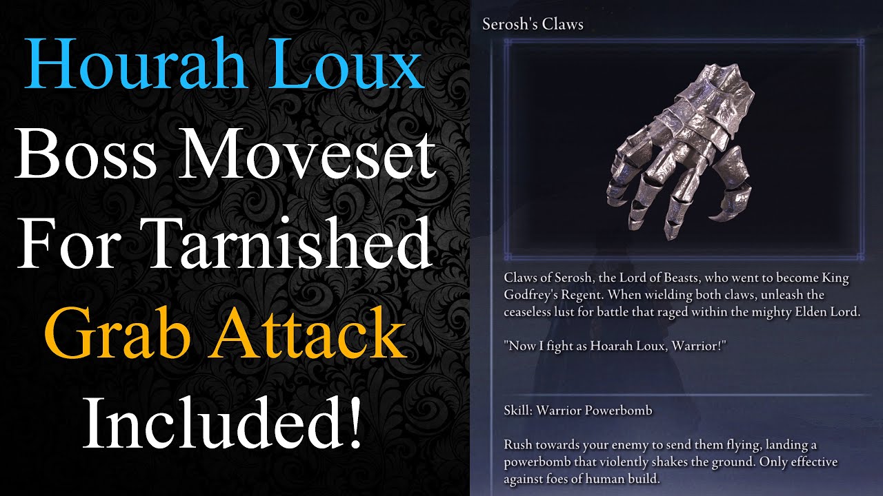 USING HOARAH LOUX’S GRAB ATTACKS! Hourah Loux's Boss Moveset For ...