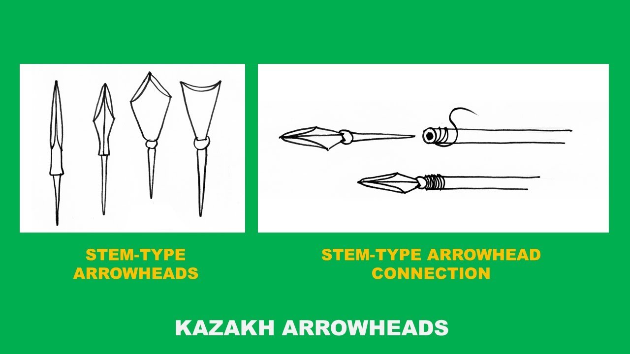 07 Qazaq Arrow types, arrowhead types, shaft designs, purposes, ritual ...