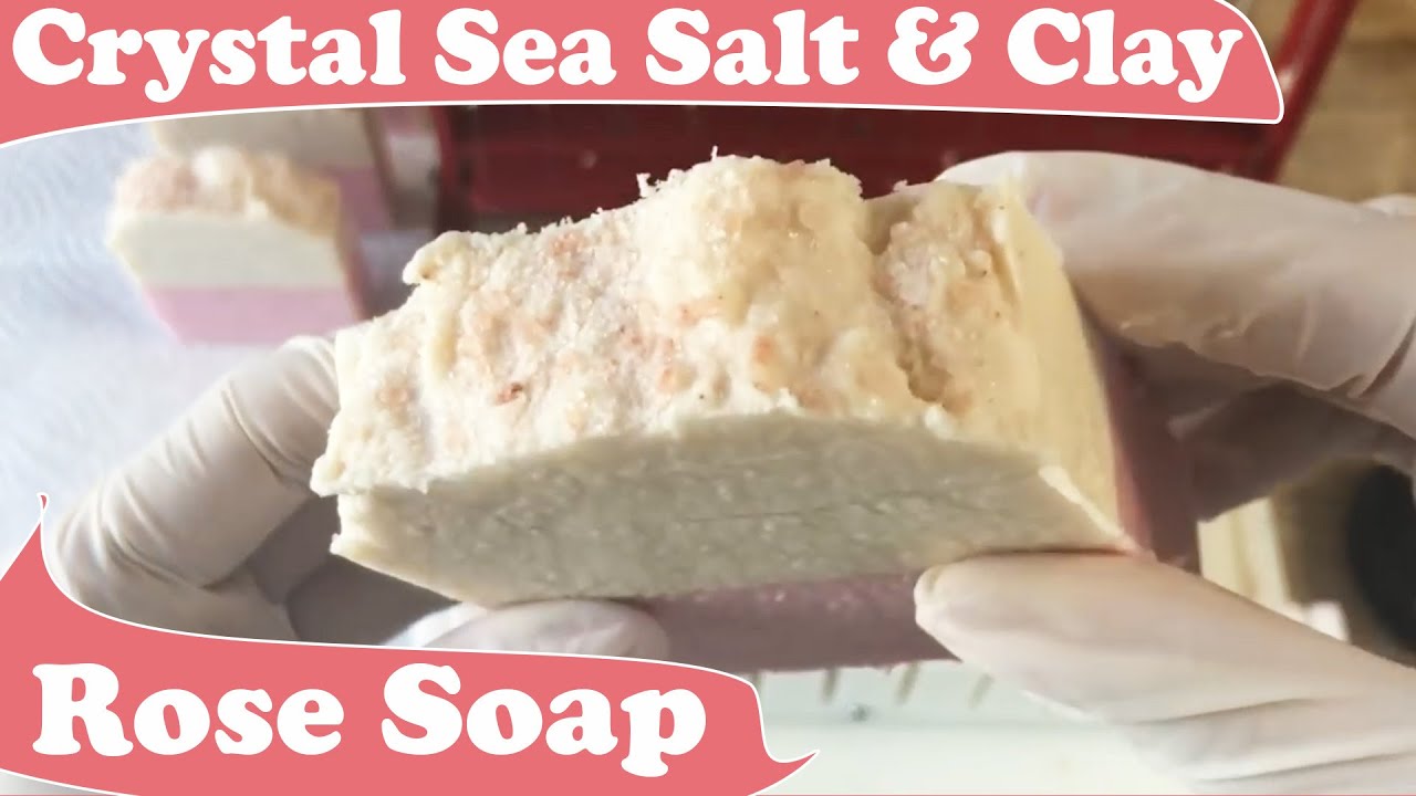 Natural Sea Salt & White Clay Soap Bars ~ Make Soap at Home - YouTube