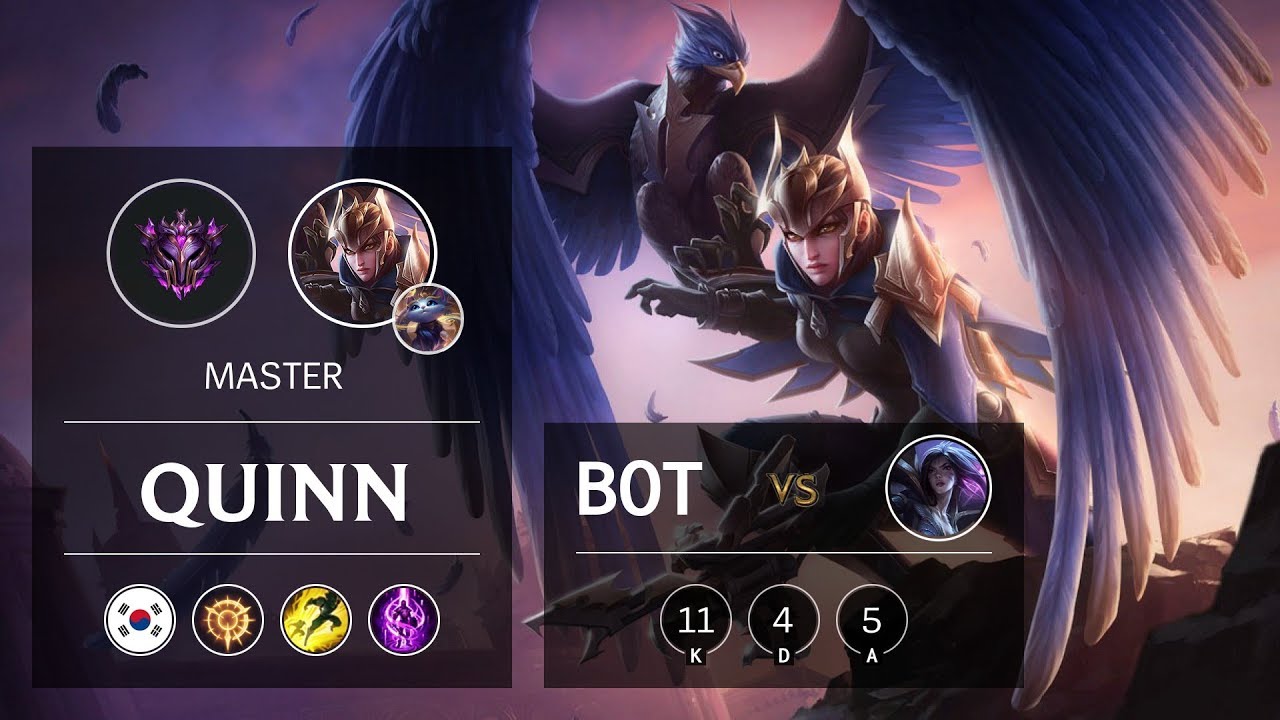 Quinn Bot vs Kai'Sa - KR Master Patch 9.11 - YouTube