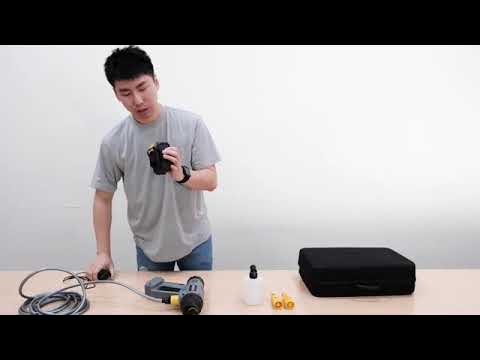 AB1657 KINYO無線高壓清洗機HPC-63 - YouTube