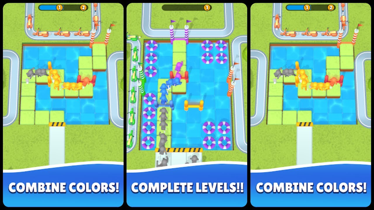 Stickman Color Block Game Gameplay Android Mobile - YouTube