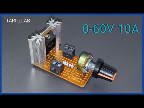 0-60V 10A Voltage Regulator Circuit