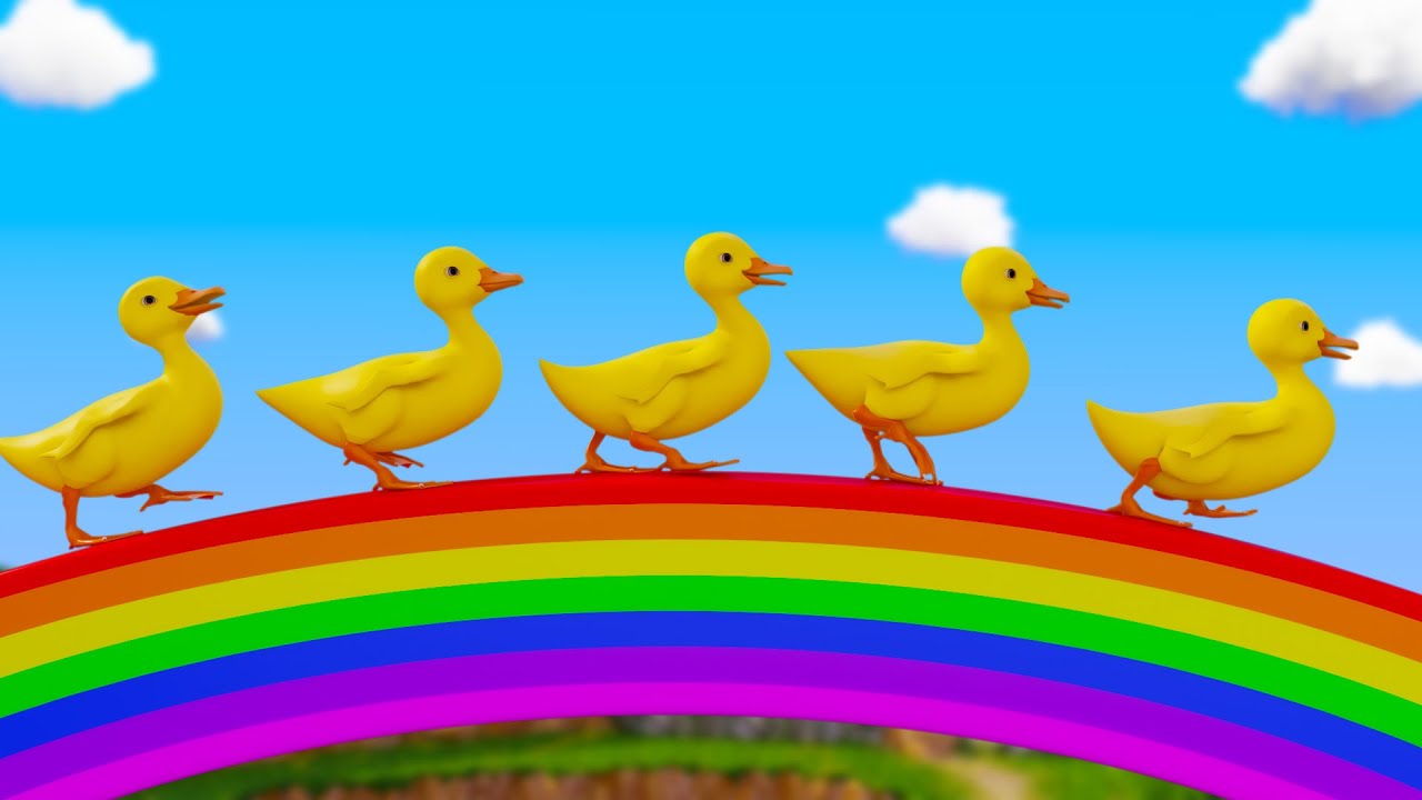 Five Little Ducks - Kids Songs | BabaSharo TV | Nursery Rhymes & Kids ...