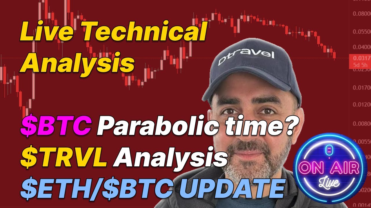 Live Technical Analysis: $BTC Parabolic time?$TRVL Analysis -$ETH/$BTC ...