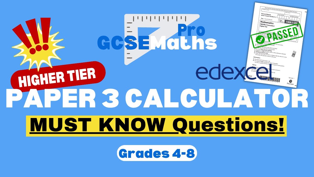Paper 3 Predicted Topics Edexcel Higher Tier Revision After Paper 1 & 2 ...