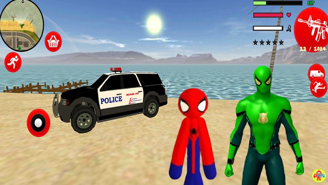 Süper Kahraman Çöp Adam Oyunu - The Amazing Spider-StickMan Rope Hero ...