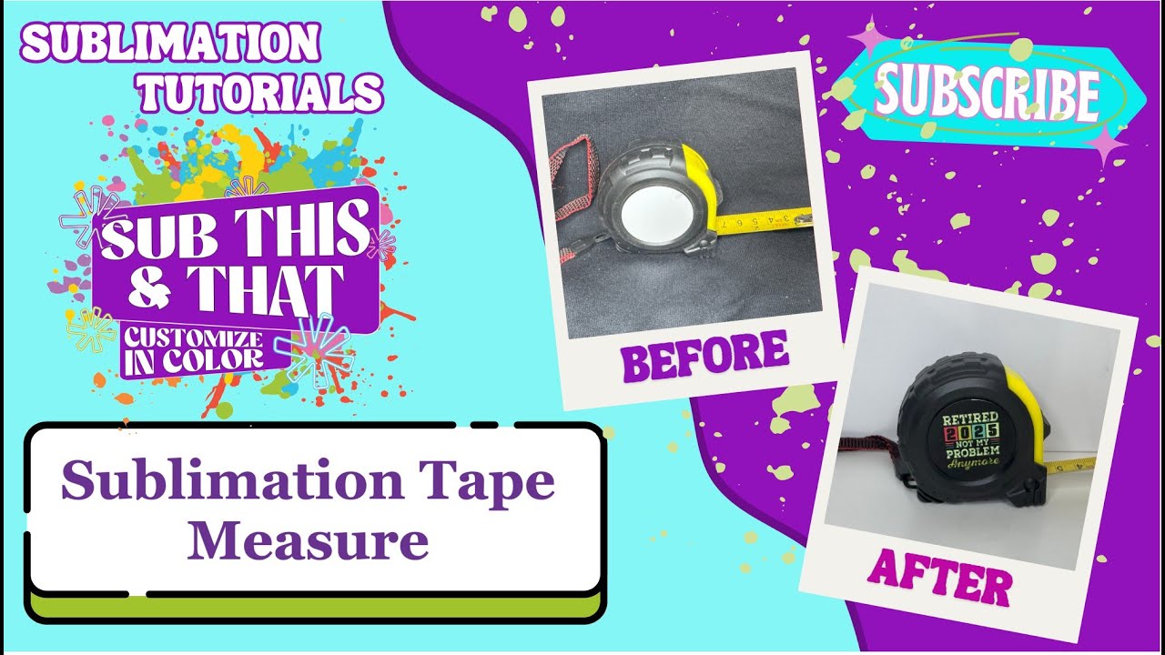 Sublimation Tape Measure - YouTube