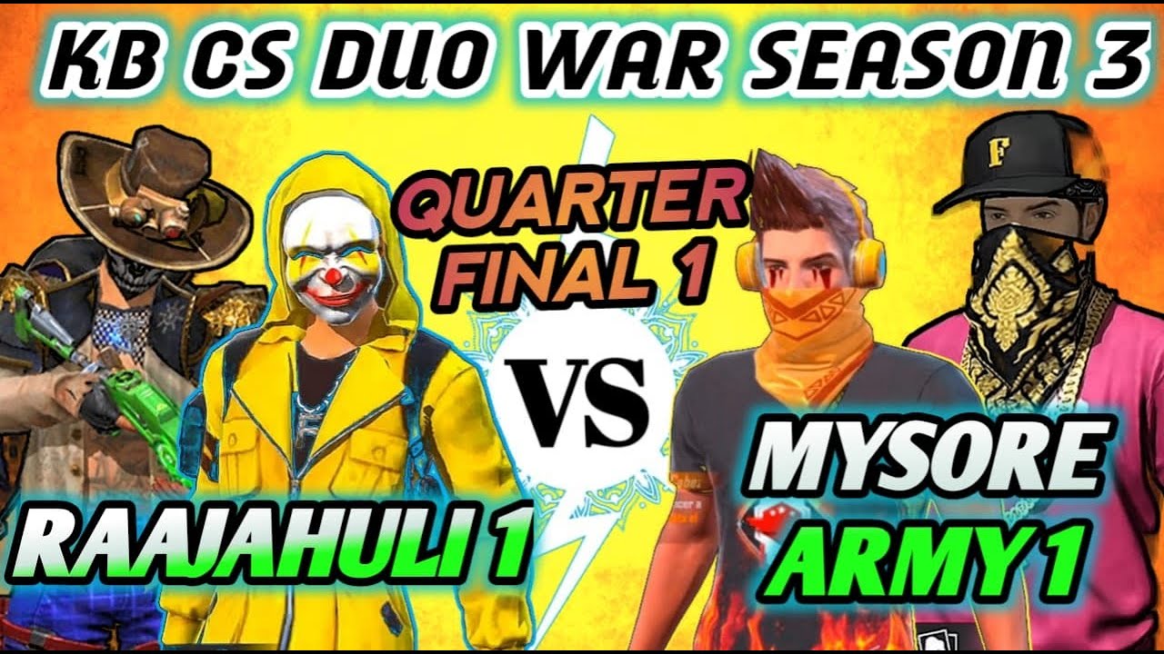 KB CS DUO WAR SEASON 3 || RAAJAHULI VS MYSORE ARMY 1 || KARNATAKA BEST ...