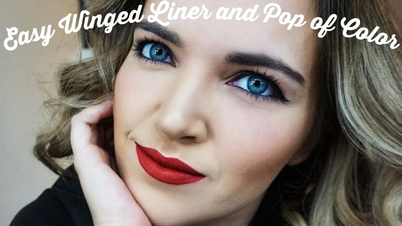 Easy Winged Linger and Go To Pop of Color - YouTube