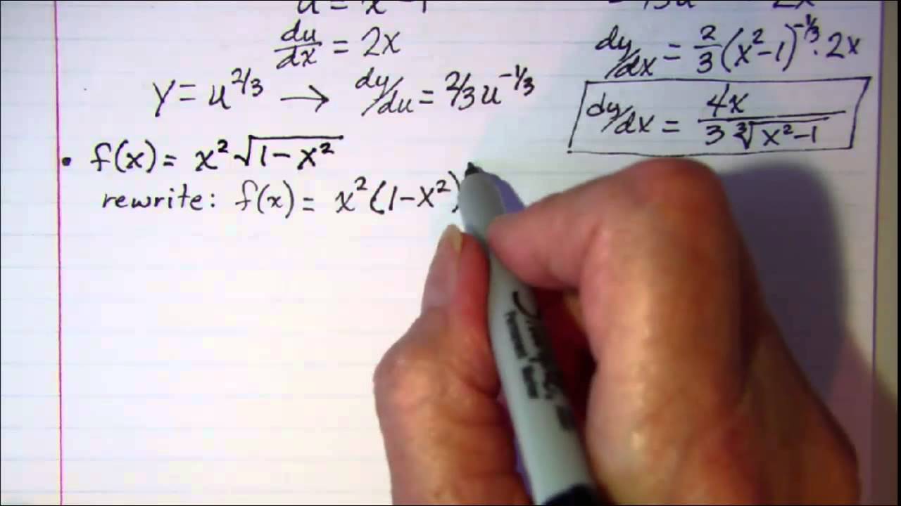 Using the chain rule u_substitution - YouTube
