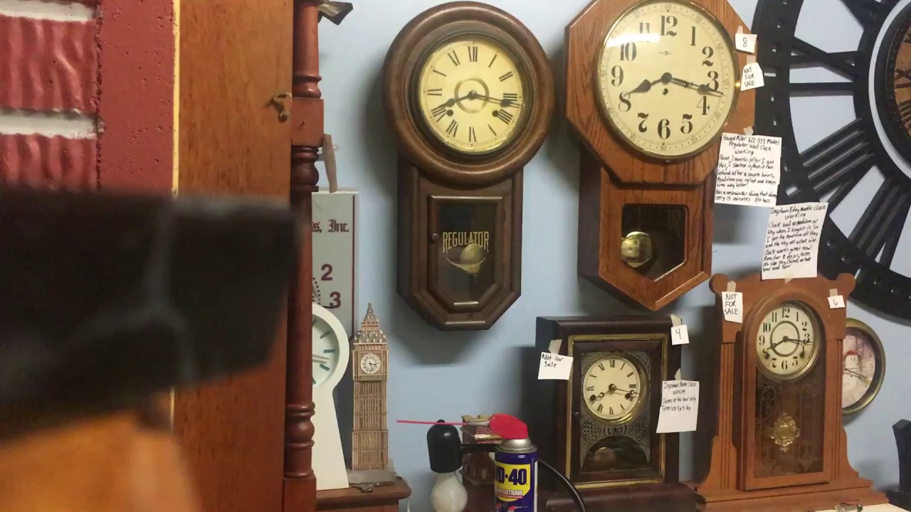 Antique Japanese Regulator wall clock - YouTube