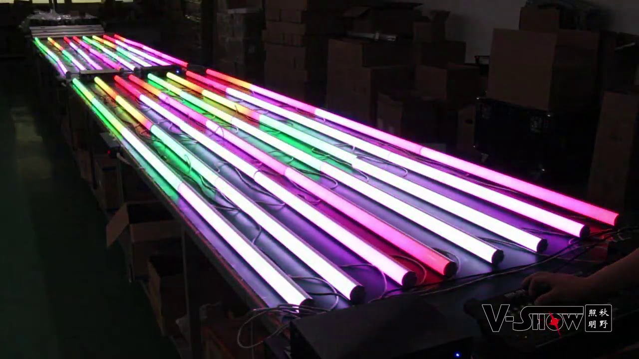 LED Pixel Tube for stage & nightclub - YouTube