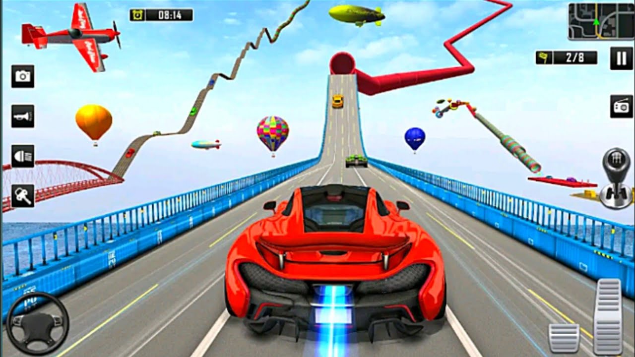 Car Gta 5 Gameplay Video | Gta 5 Car Mega Ramp | Gta Stunt Race ...