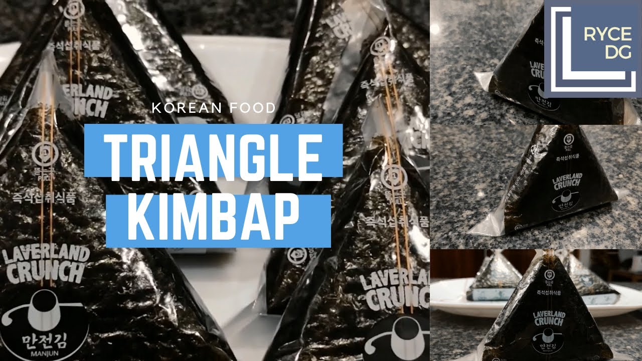 How to make Triangle Kimbap Korean food - YouTube