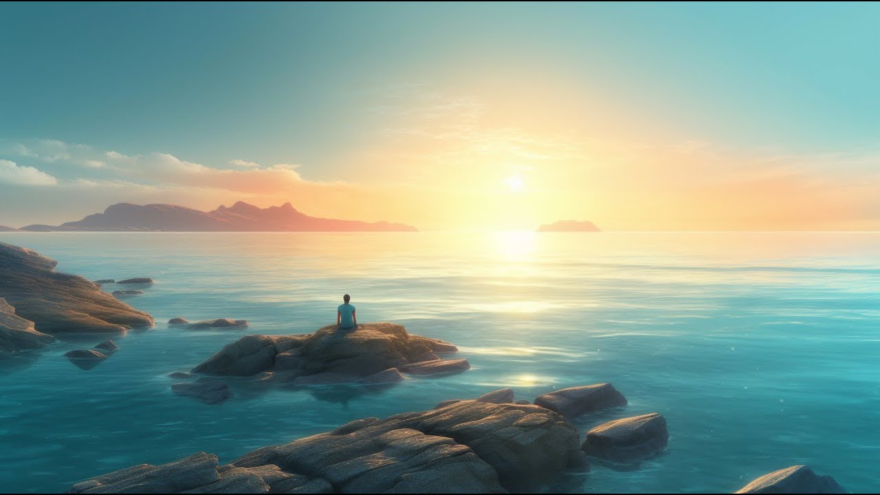 ZEN By the Sea - Relaxing Soothing Music - 海边的禅修 深度放松 古琴 古筝 竹笛 Guqin ...