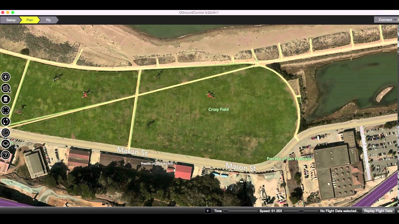 QGroundControl Coverage Planner (work in progress) - YouTube