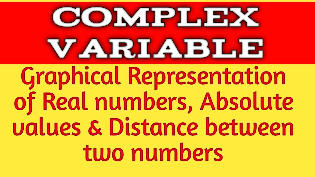 1.2 Graphical representation of Real numbers on line in complex ...