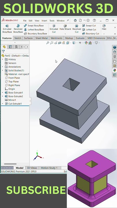SOLIDWORKS 3D Modeling #solidworks #solidworkstutorial #solidworks3d # ...