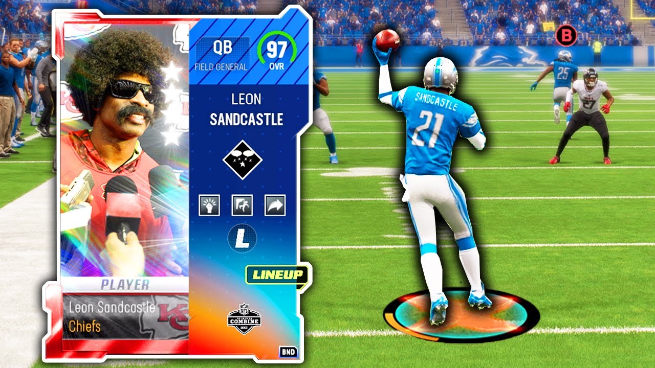 Leon Sandcastle Is The BEST Quarterback In Madden! - YouTube