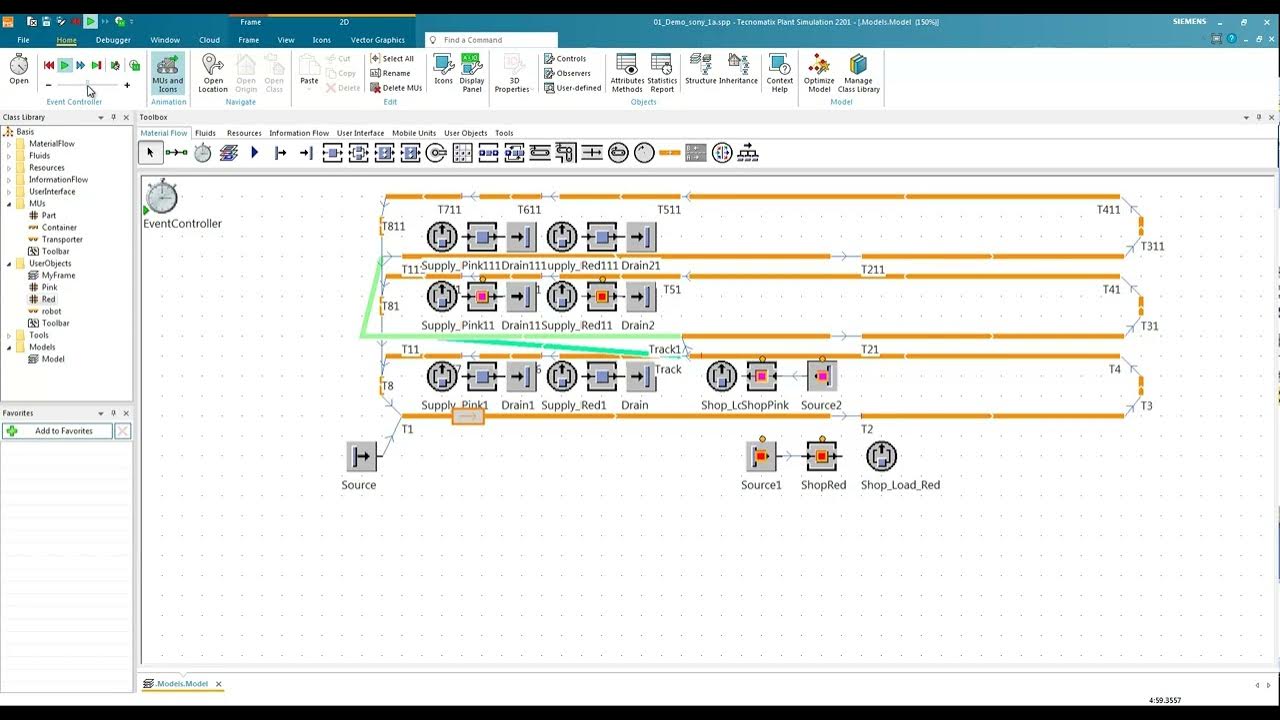 Concept AGV 01 with Plant Simulation - YouTube
