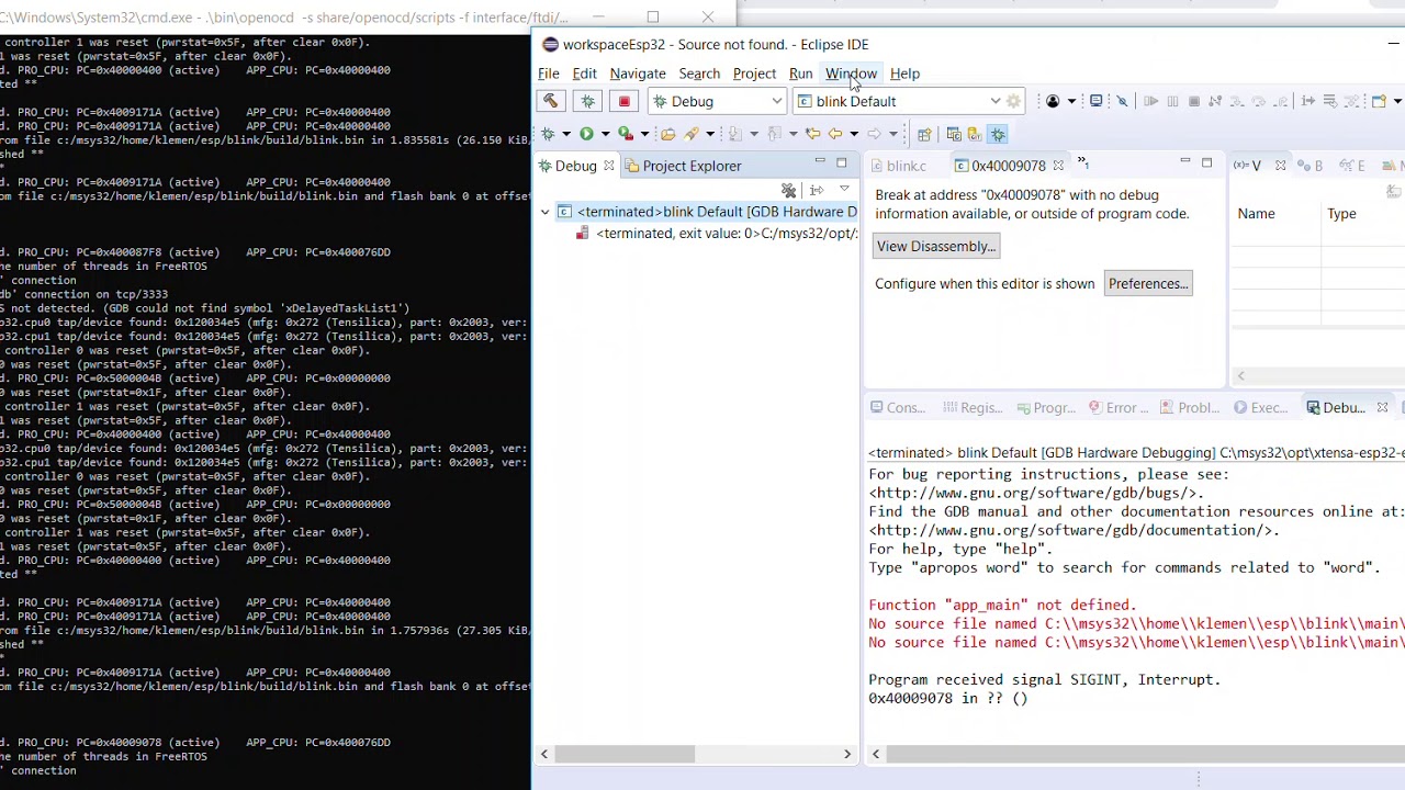 Wrover Gdb Hardware Debugging Esp32 With Openocd And Eclipse Youtube 8210