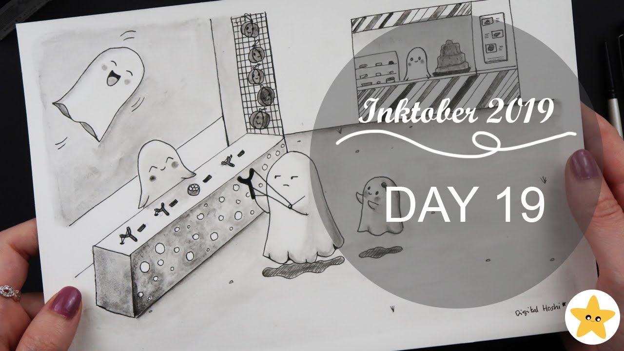 Draw with me ️ - Inktober 2019 | Day 19 - Sling - SpeedPaint - YouTube