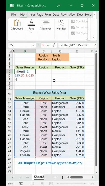 Excel - Dynamic Filter List Multiple Selection Criterion (English ...