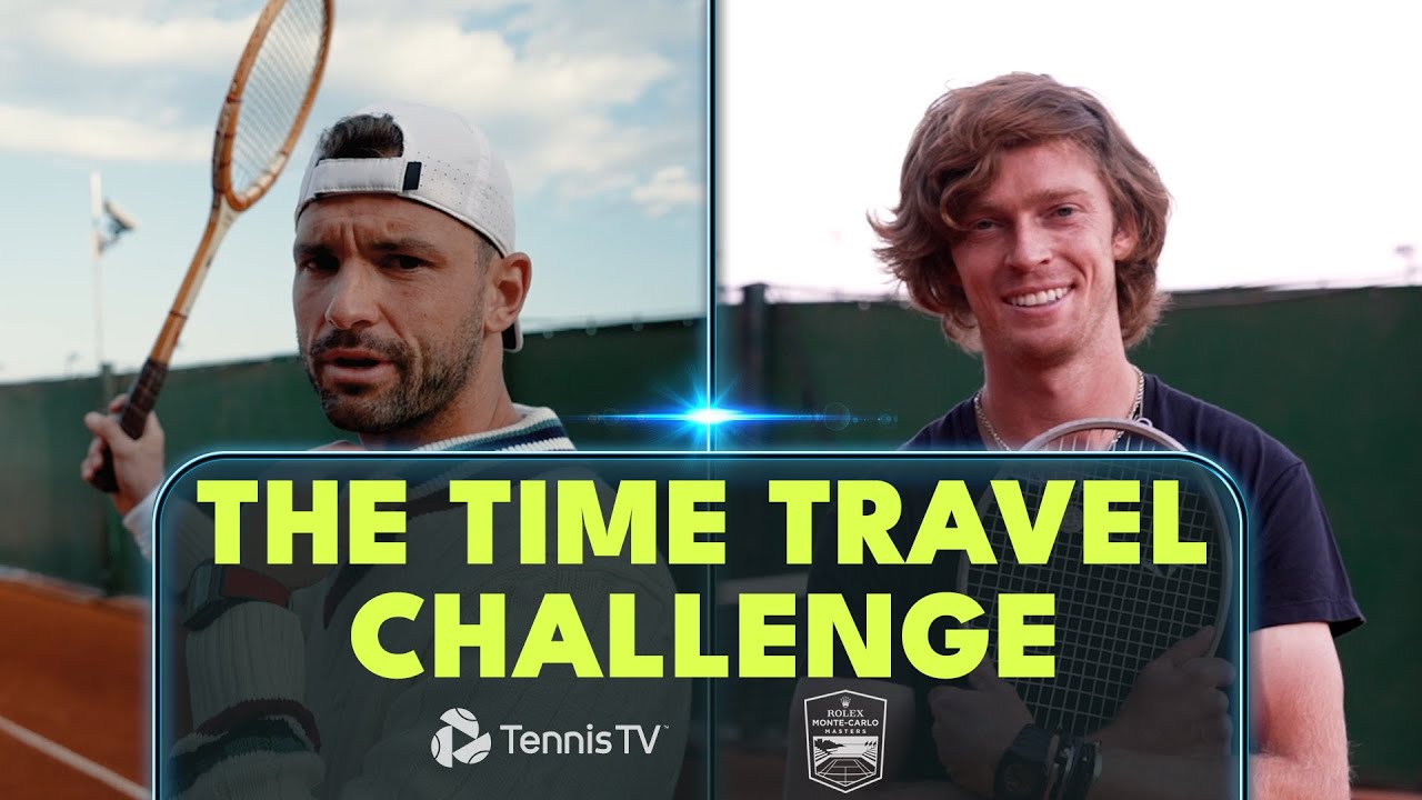 Tennis Pros Grigor Dimitrov & Andrey Rublev Play With Vintage Rackets ...