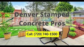 Denver Stamped Concrete Pros - Concrete Patios Denver