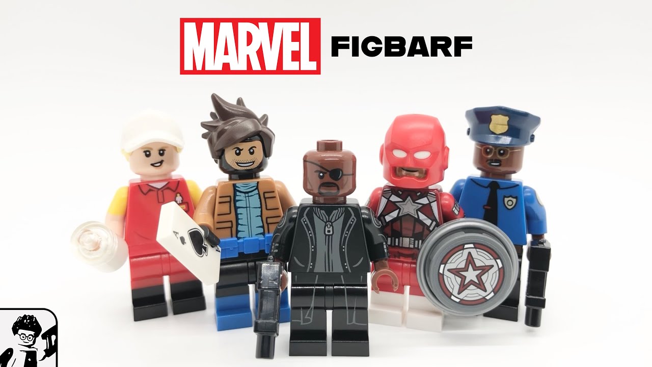 LEGO Marvel Figbarf (Red Guardian, Gambit, Nick Fury, Sylvie, & Jeff ...