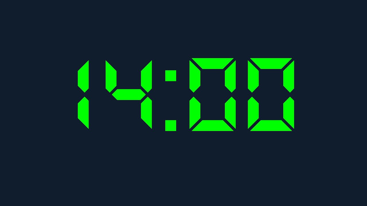 14 Minute Timer Digital and 14 Minutes Countdown Digital - YouTube