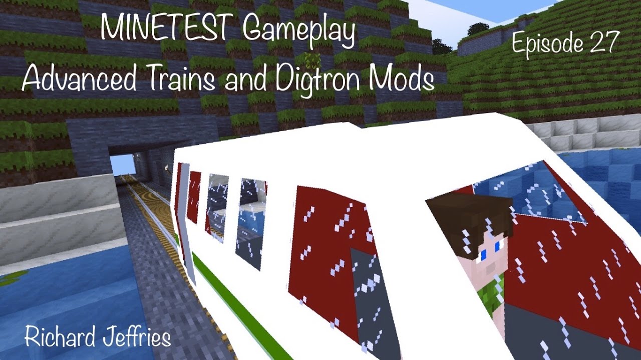 Minetest Game - EP 27 Advanced Trains and Digtron Mods - YouTube