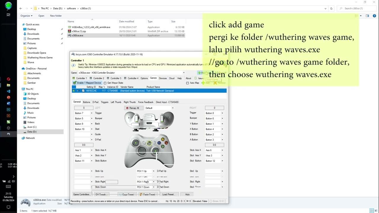 how to fix unsupported controller wuthering waves PC || using x360ce v4 tutorial - YouTube