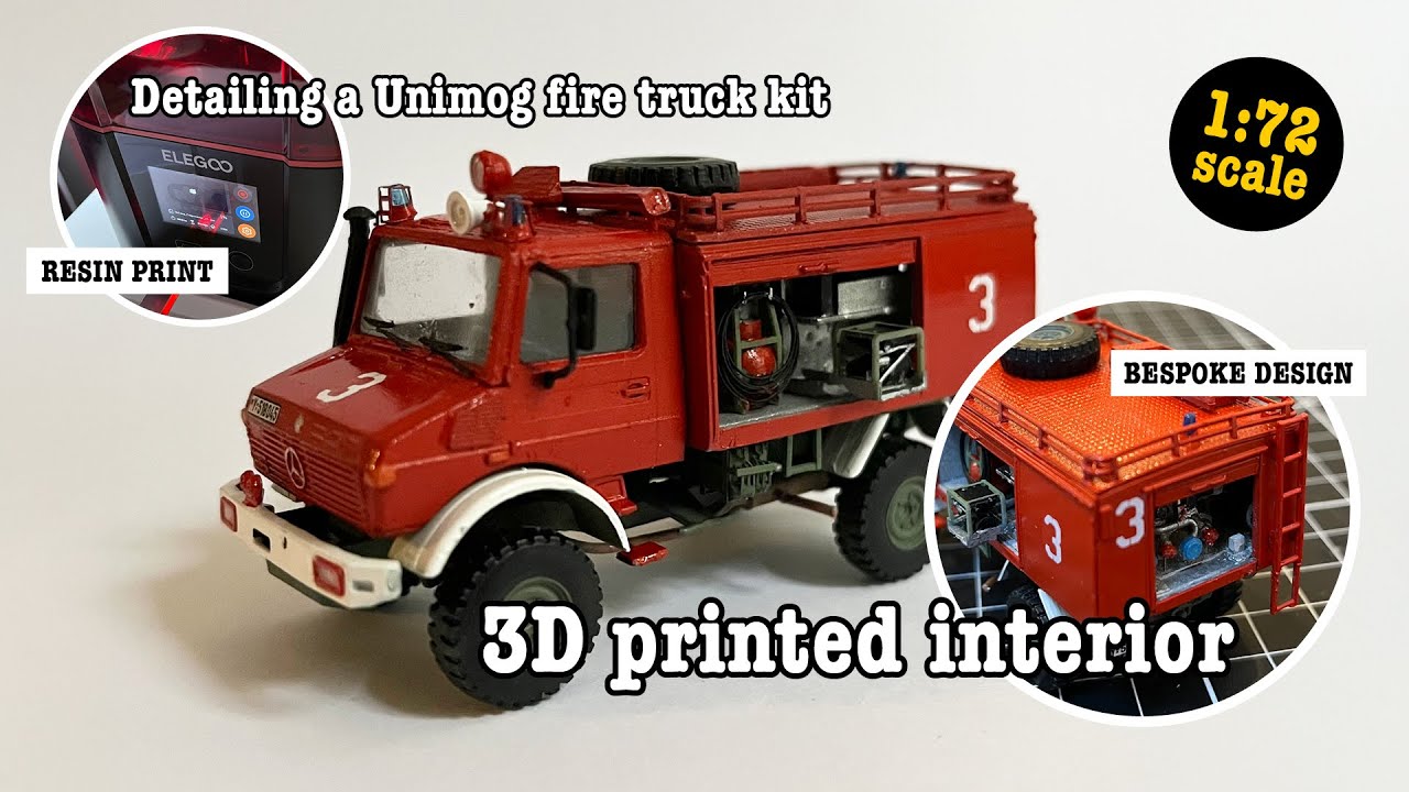 Detailing a scale model fire truck kit with a bespoke resin 3D printed ...