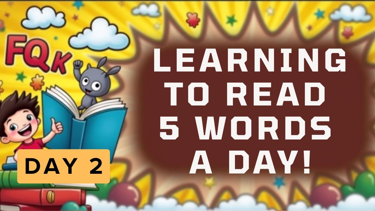 Day 2: 5 Easy Words for Kids to Read! 🚀 Day-by-Day Fun! --- Phonics and ...