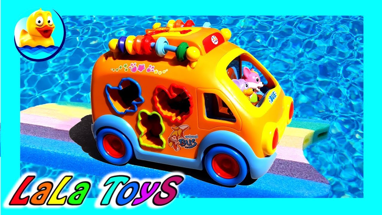 Yellow bus. Cheerful videos for development of children. Sorter. Learn ...