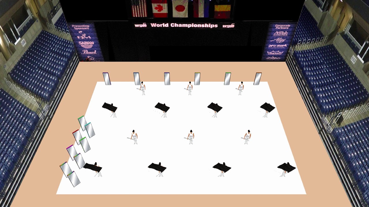 Sample Drill - Color Guard - YouTube