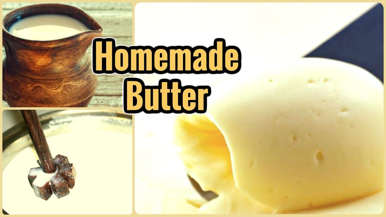 Homemade Butter from Milk cream - YouTube