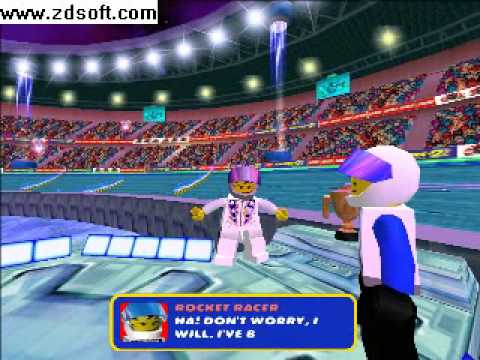 lego racers 2 beating rocket racer - YouTube