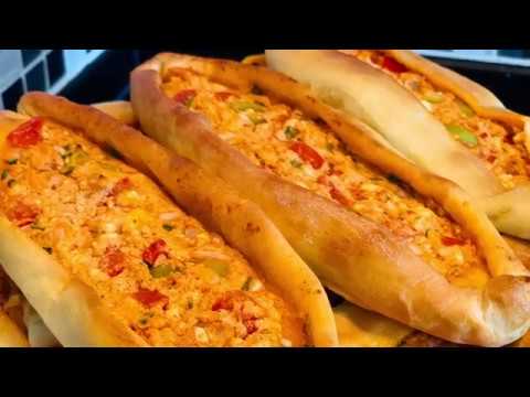 TADINA DOYAMAYACAĞINIZ GERÇEK FIRIN PİDESİ / LORLU SEBZELİ PİDE 😍 - YouTube