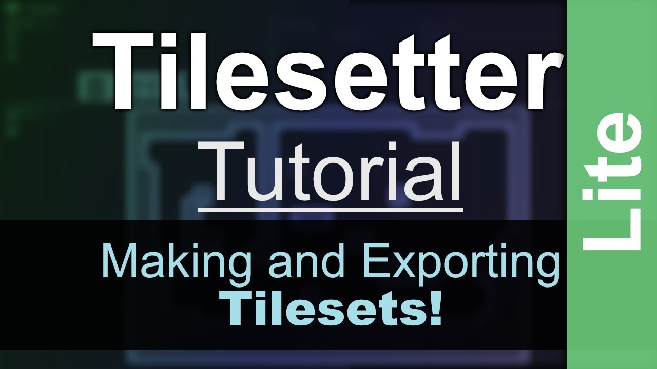 Tilesetter Lite Tutorial Creating and Exporting Tilesets - YouTube