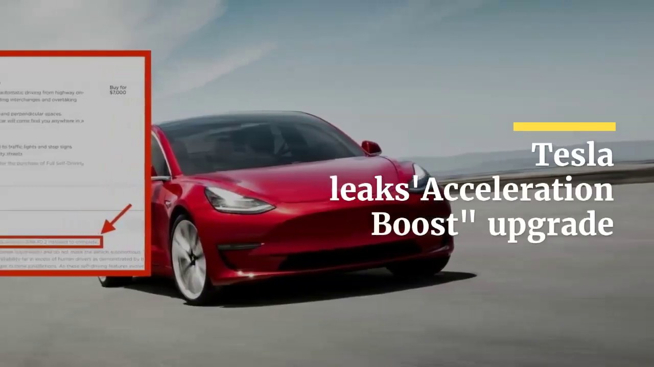 Tesla leaks ‘Acceleration Boost’ upgrade - YouTube