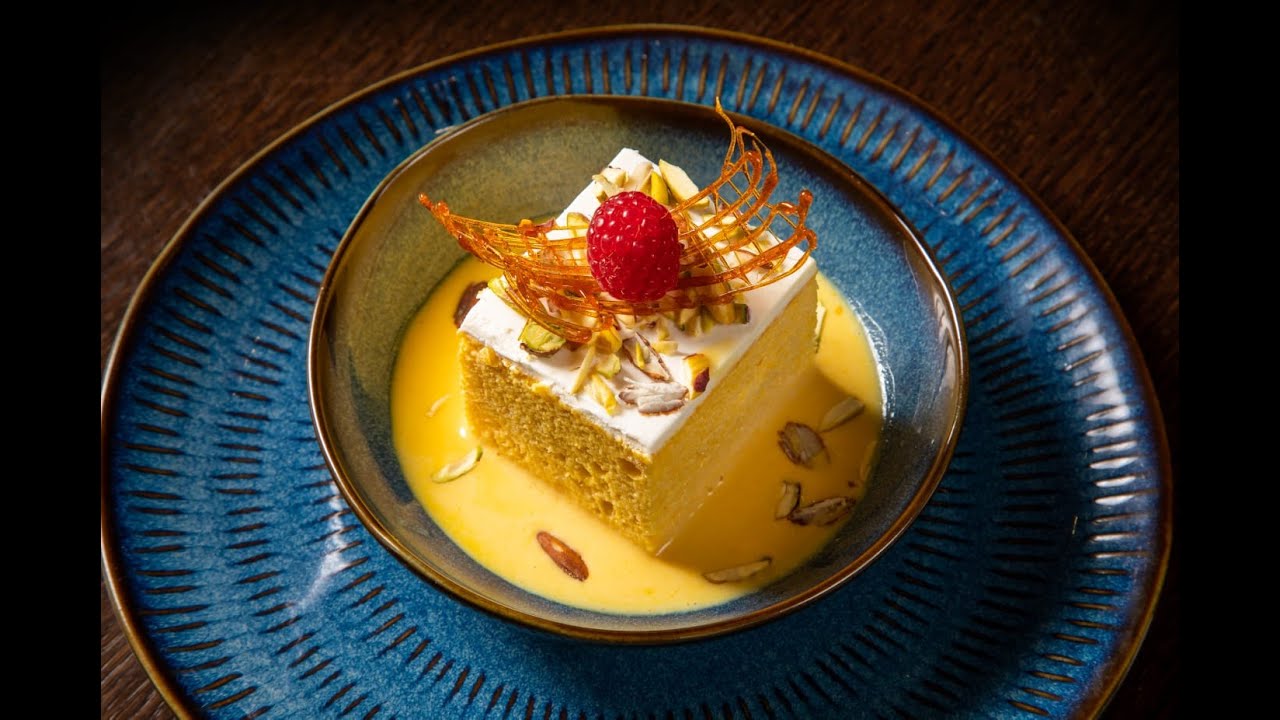 How to Make Saffron Milk Cake? - YouTube