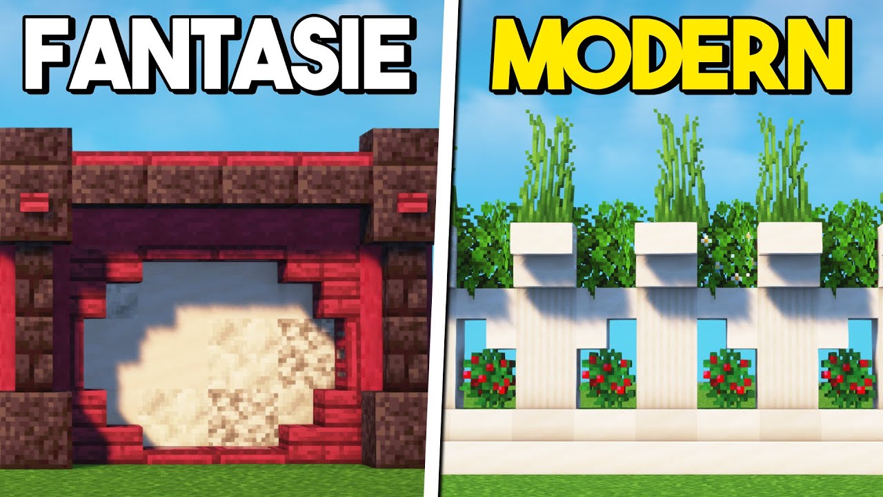 10+ besten Mauer Bauideen & Designs in Minecraft! - YouTube