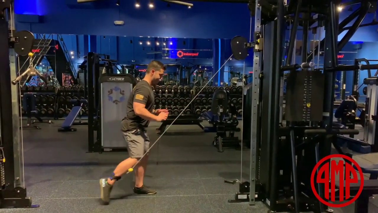 Eccentric Hamstring Cable Drills - YouTube