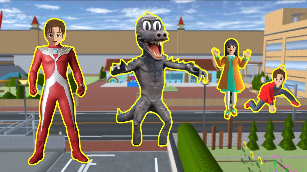 ULTRAMAN YUTA MELAWAN MONSTER CARTOON CROCODILE GANAS PEMAKAN MANUSIA 😱 ...