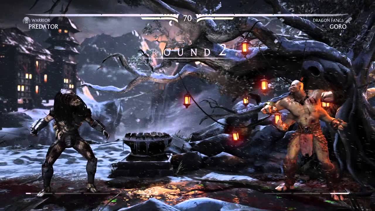 Mortal Kombat X - Predator vs Goro match - YouTube