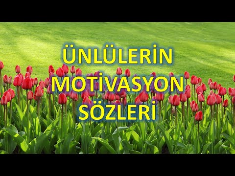 ÜNLÜLERDEN  EN GÜZEL MOTİVASYON ARTTIRICI SÖZLER